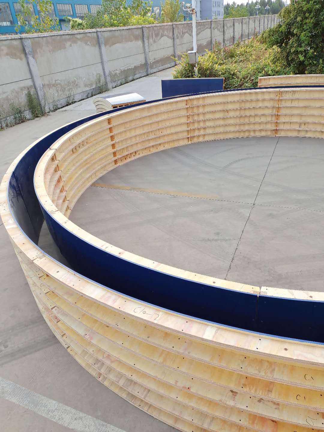 LVL Beam Wood Form Round Wall Water Tank Formwork from China ...